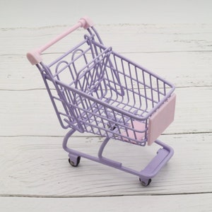 Purple Mini Shopping Cart | Mini Shopping Basket | Shopping Cart Toy ...
