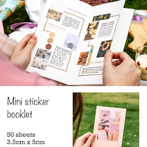 Nature Mini Washi Sticker Booklet | Assorted Pattern Sky Green Flower ...