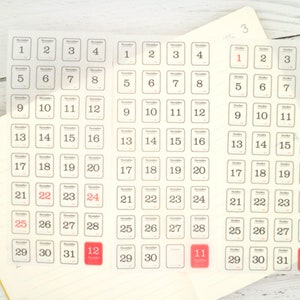 Washi Stickers Bullet Journal 365days Date Calendar Covers Stickers ...