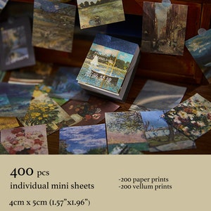 400 Sheets Mini Paper Booklet | Assorted Pattern Painting Fairy Tale ...