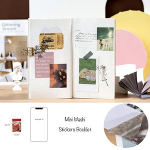 Mini Washi Sticker Booklet | Assorted Pattern Nature Life Happy Flower ...