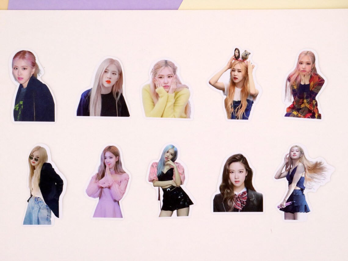 64 Pcs Blackpink Stickers Rose Stickers Kpop Stickers Etsy