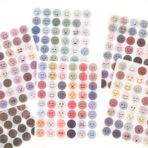 Color Emoji Stickers - Etsy