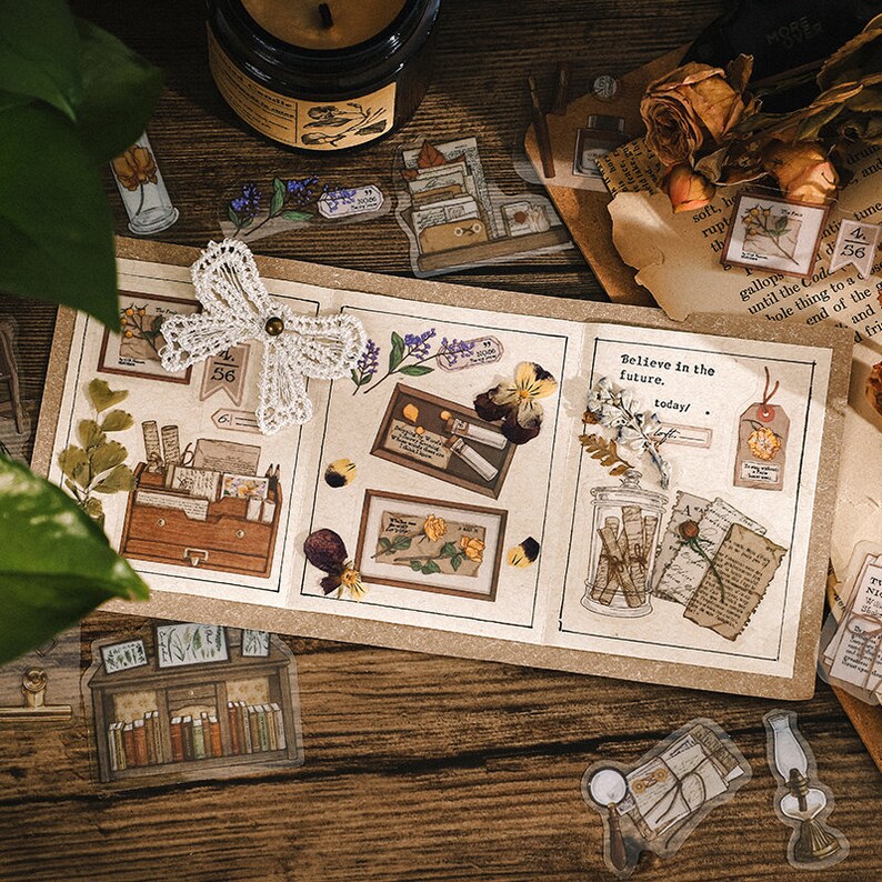 Spceimen Jar PET Sticker Container Jar Mushroom Octopus - Etsy