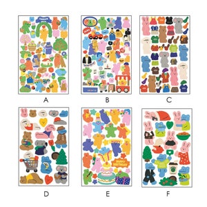 Cute Animal Stickers | Happy Daily Life Animal Party Stickers | Animal ...