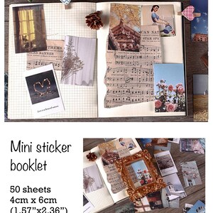 Nature Mini Washi Sticker Booklet | Assorted Pattern Sky Green ...