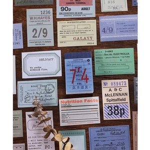 Vintage Mini Washi Sticker Booklet | Assorted Pattern Antiqued, Retro ...