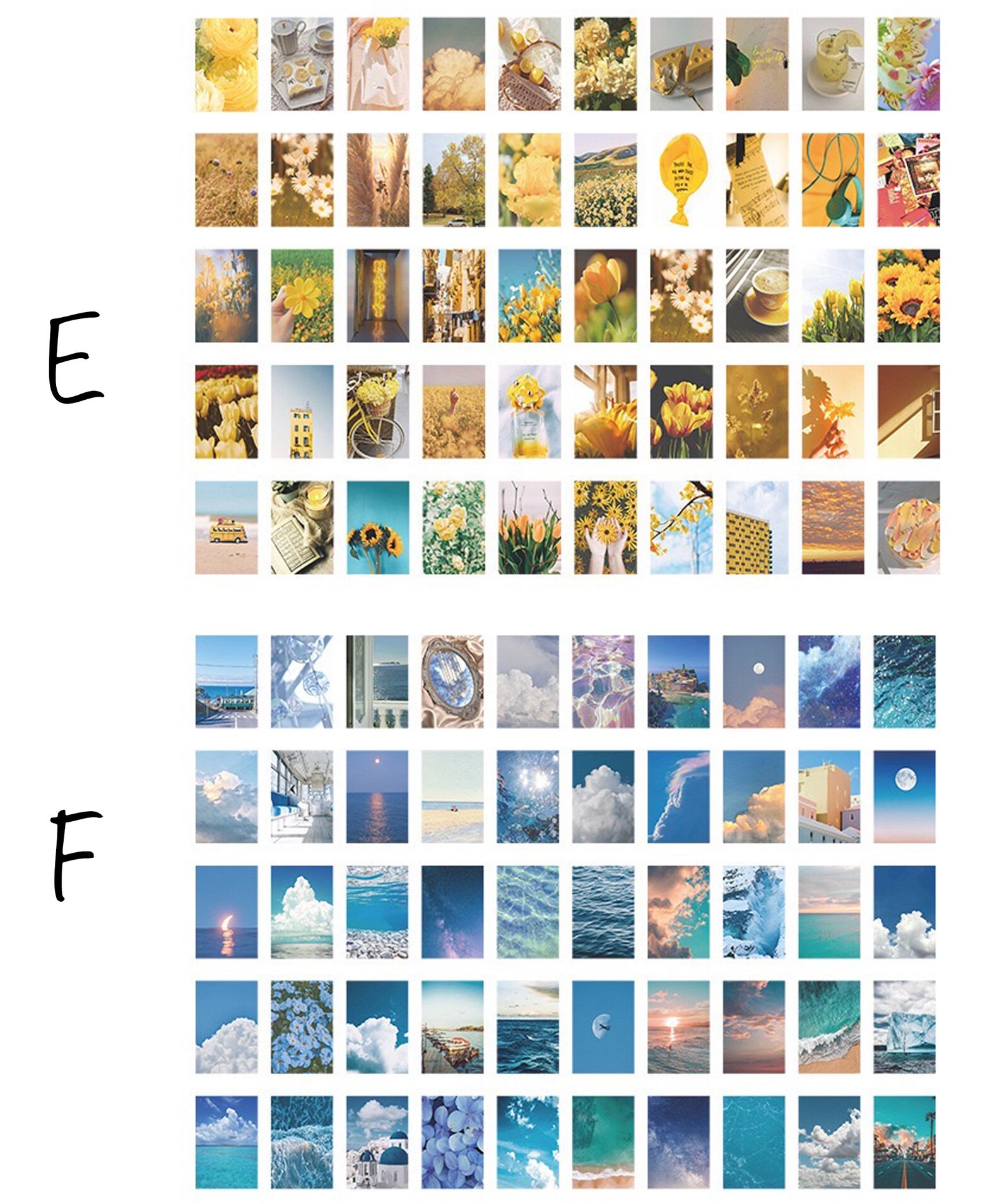 Nature Mini Washi Sticker Booklet Assorted Pattern Sky Green - Etsy