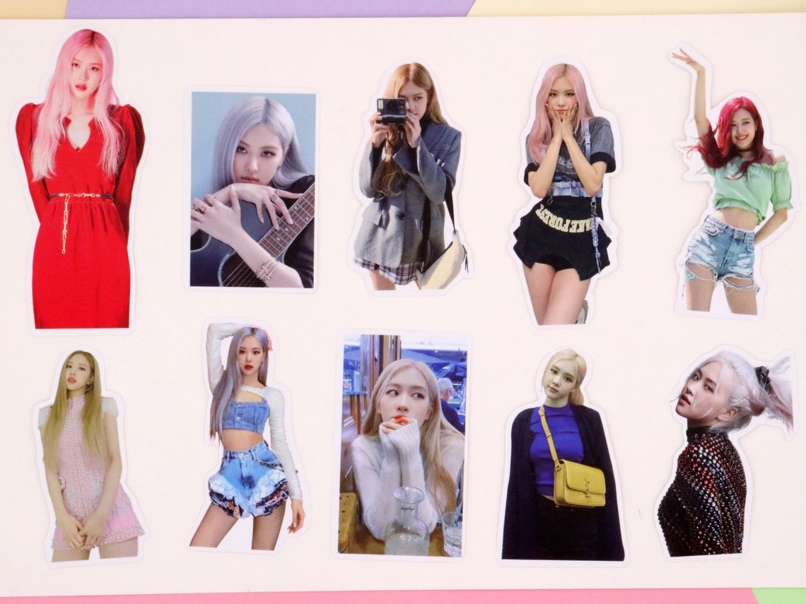 64 Pcs Blackpink Stickers Rose Stickers Kpop Stickers Etsy