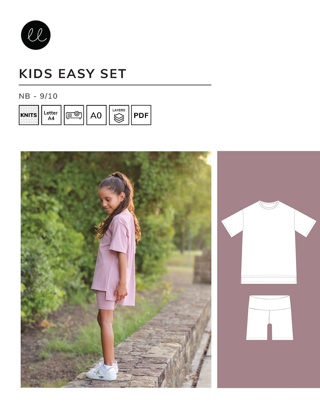 Kids Easy Set - 2 in 1 PDF Sewing Pattern - Etsy