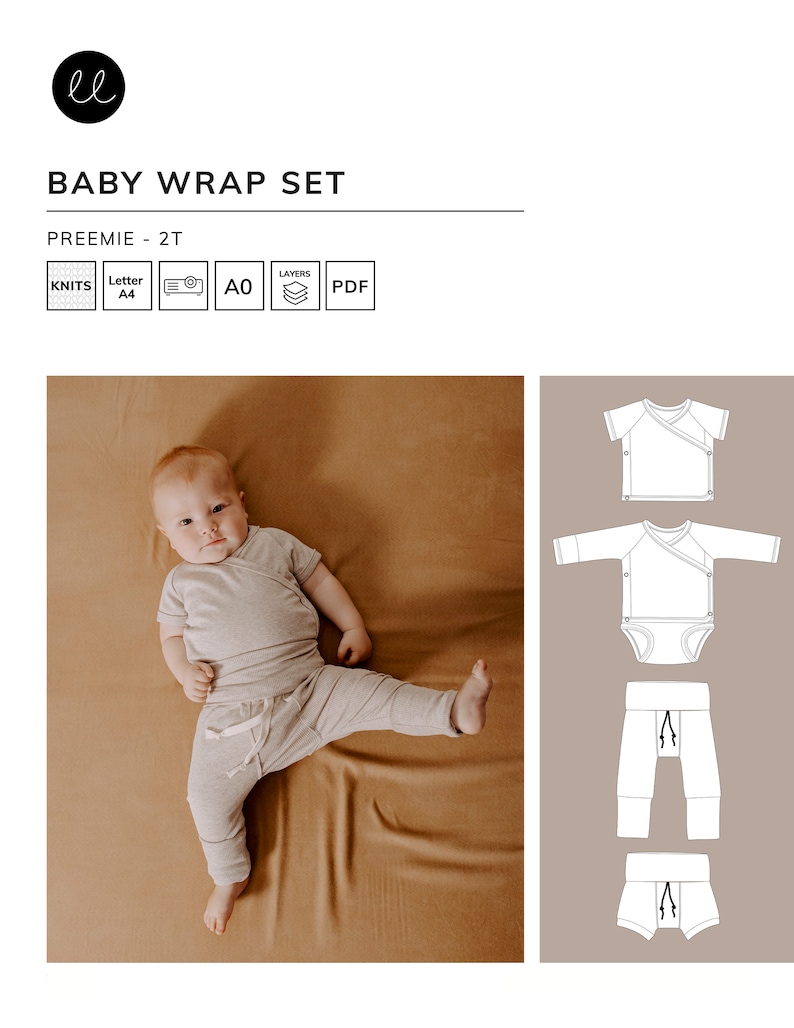 Baby Wrap Set - PDF Sewing Pattern - Etsy