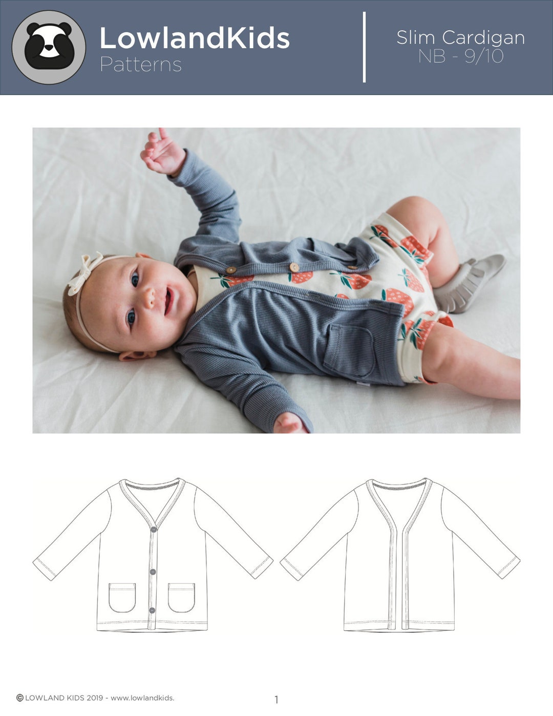 Slim Cardigan - PDF Sewing Pattern - Etsy