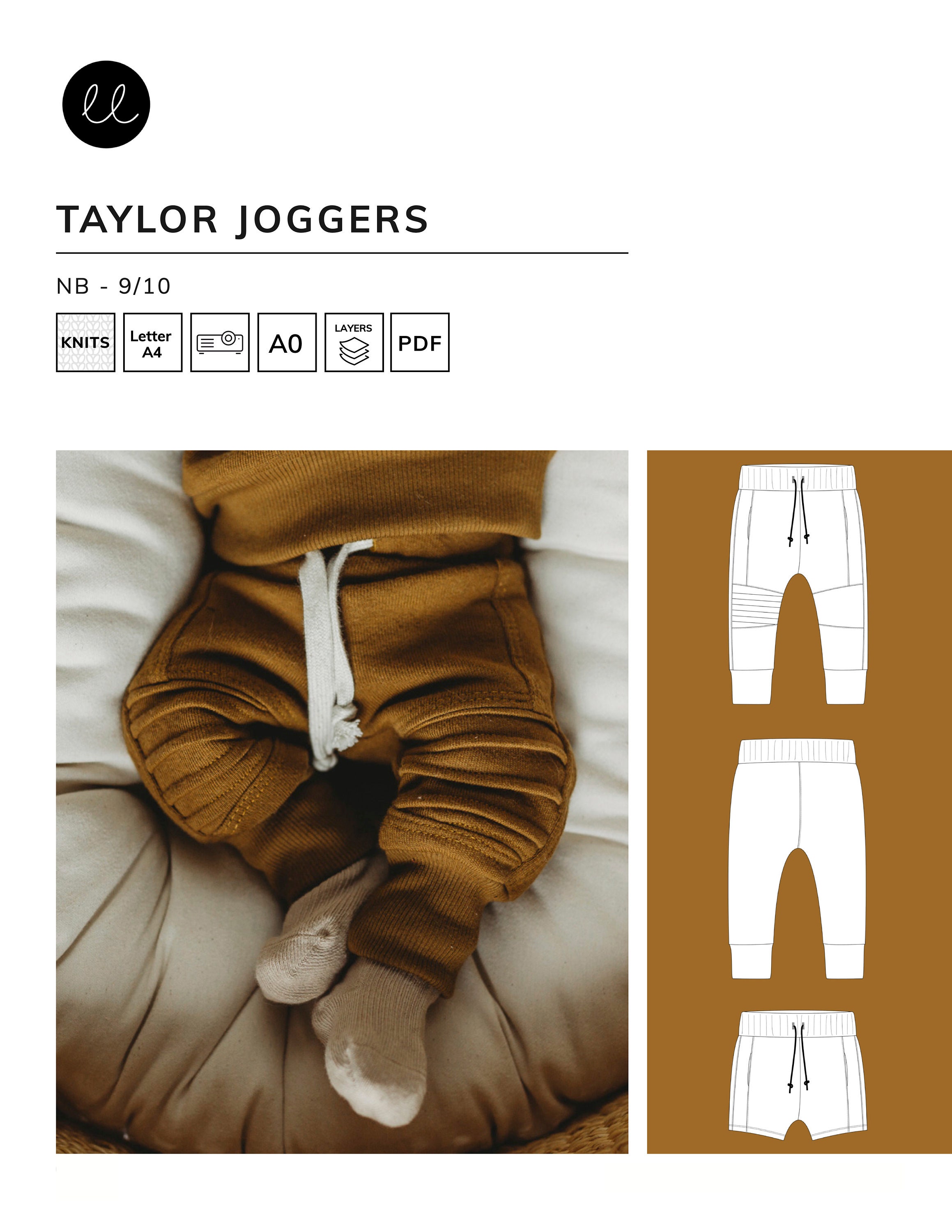 Taylor Joggers PDF Sewing Pattern - Etsy