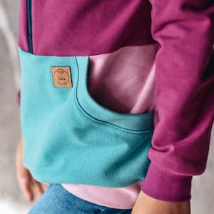 Half Zip Sweater PDF Sewing Pattern - Sweatshirt Pattern With Hood and ...