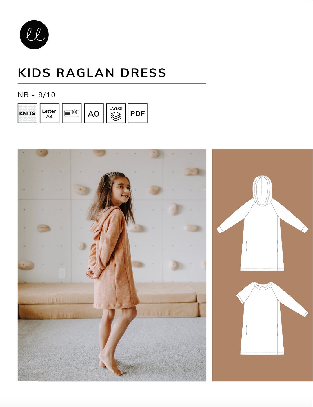 Kids Raglan Dress - PDF Sewing Pattern - Etsy