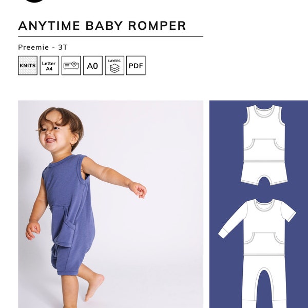 Kids Romper Pattern - Etsy