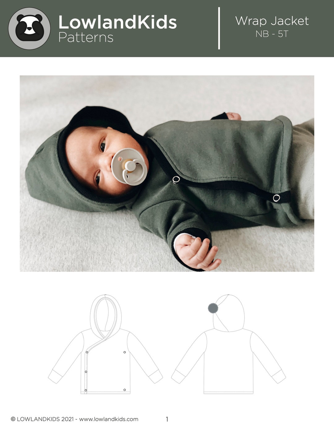 Wrap Jacket - PDF Sewing Pattern - Etsy