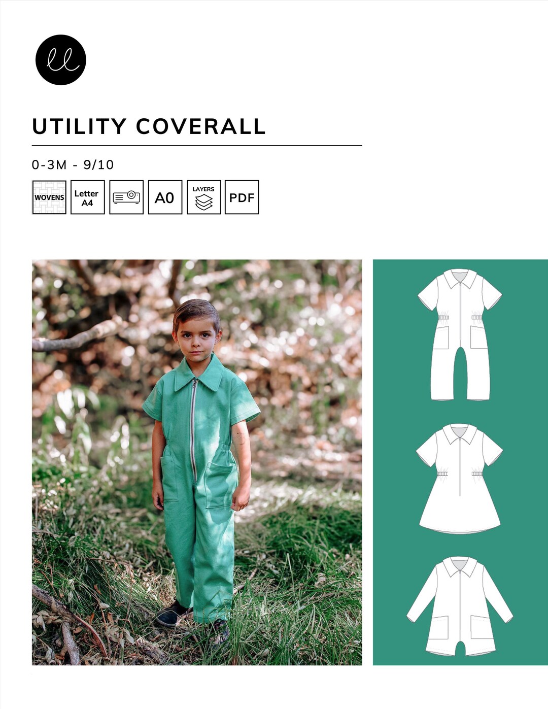 Utility Coverall - PDF Sewing Pattern - Etsy
