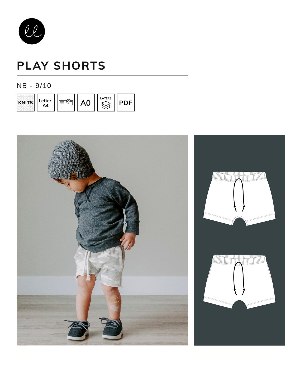 Play Shorts - PDF Sewing Pattern - Etsy