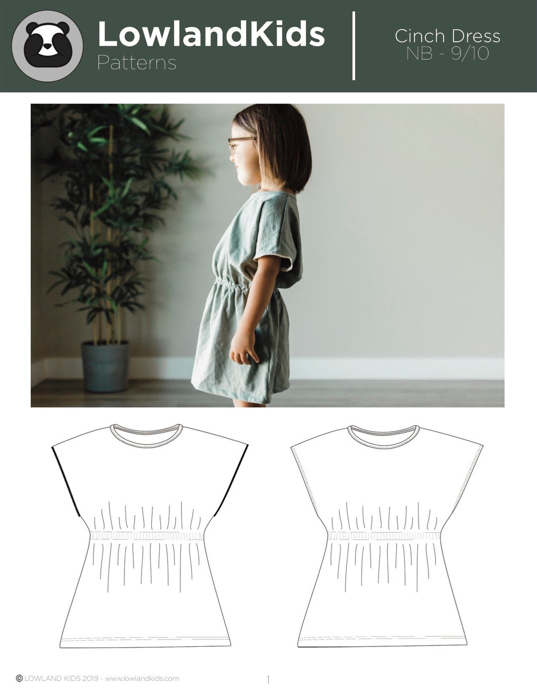 Cinch Dress PDF Sewing Pattern - Etsy