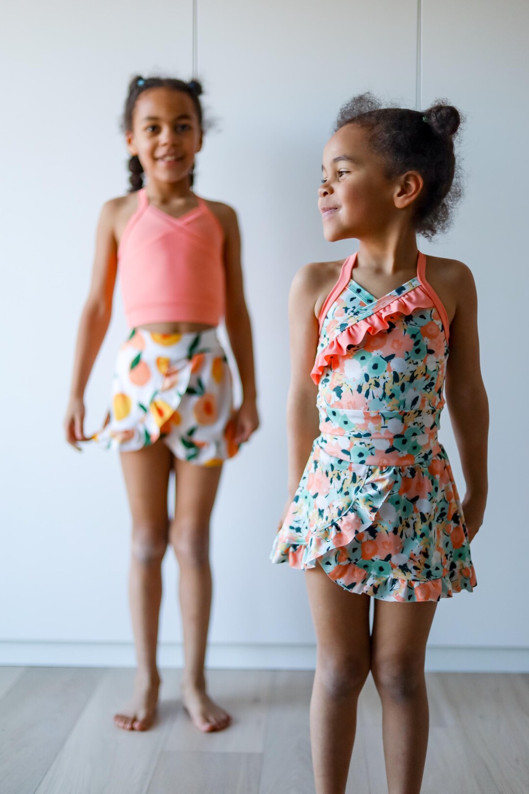 Swim Set PDF Sewing Pattern - Tank, Bloomer and Skirt Swimsuit Set for ...