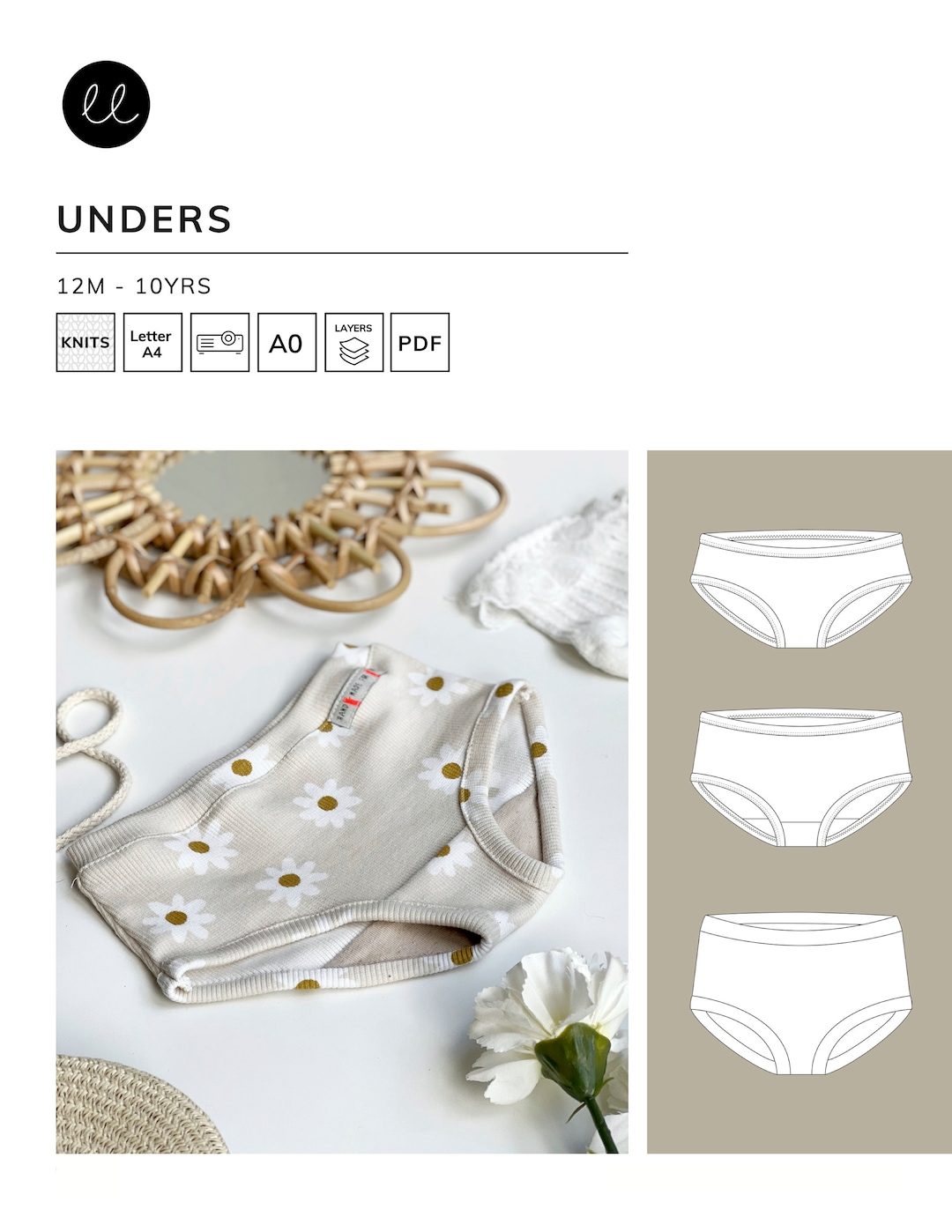 Kid's Unders - DIY Kids Underwear PDF Sewing Pattern - Etsy