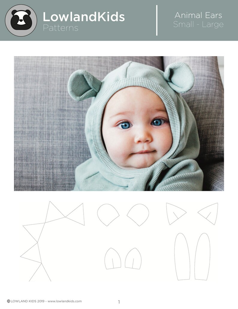 Animal Ears Pack - PDF Sewing Pattern - Etsy Canada
