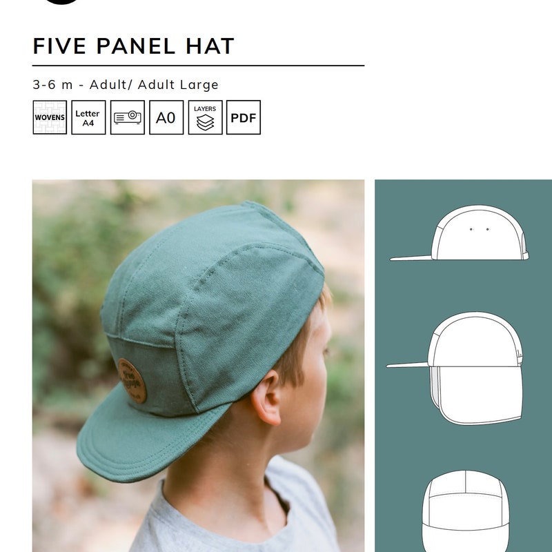 Custom Kids 5 Panel Hat - Etsy