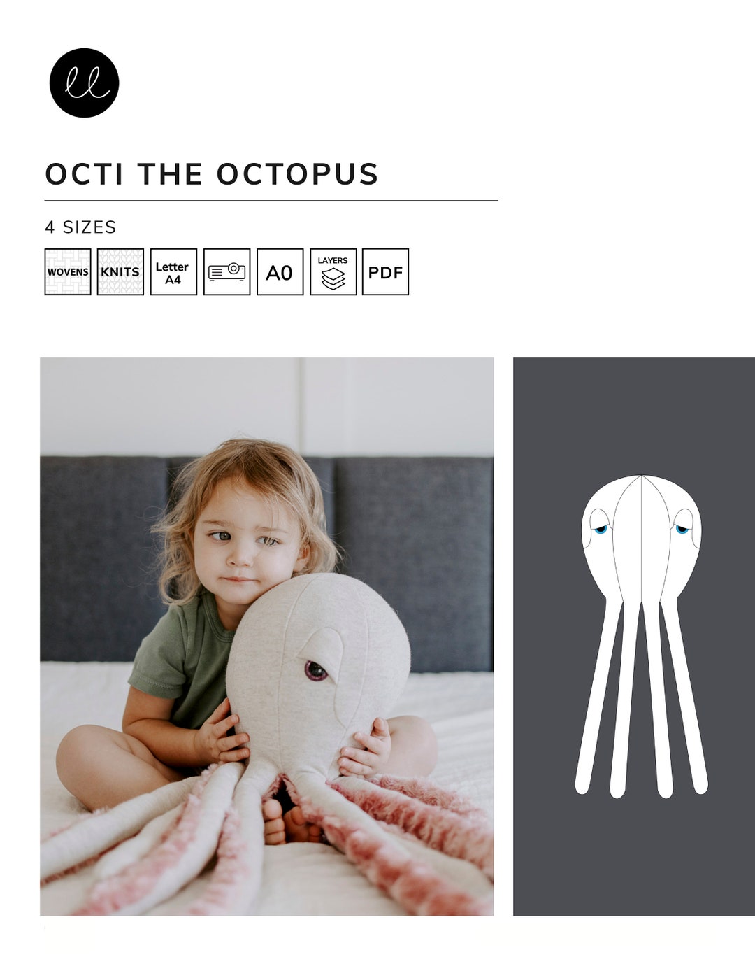 Octi the Octopus - PDF Sewing Pattern - Etsy