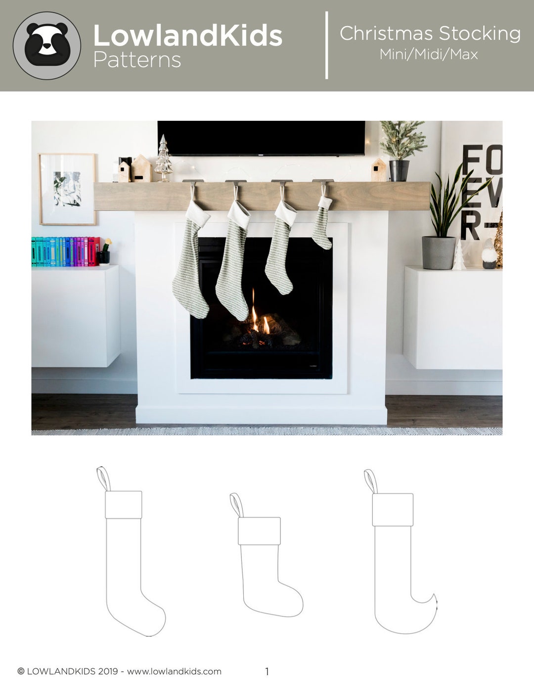 Christmas Stocking - PDF Sewing Pattern - Etsy