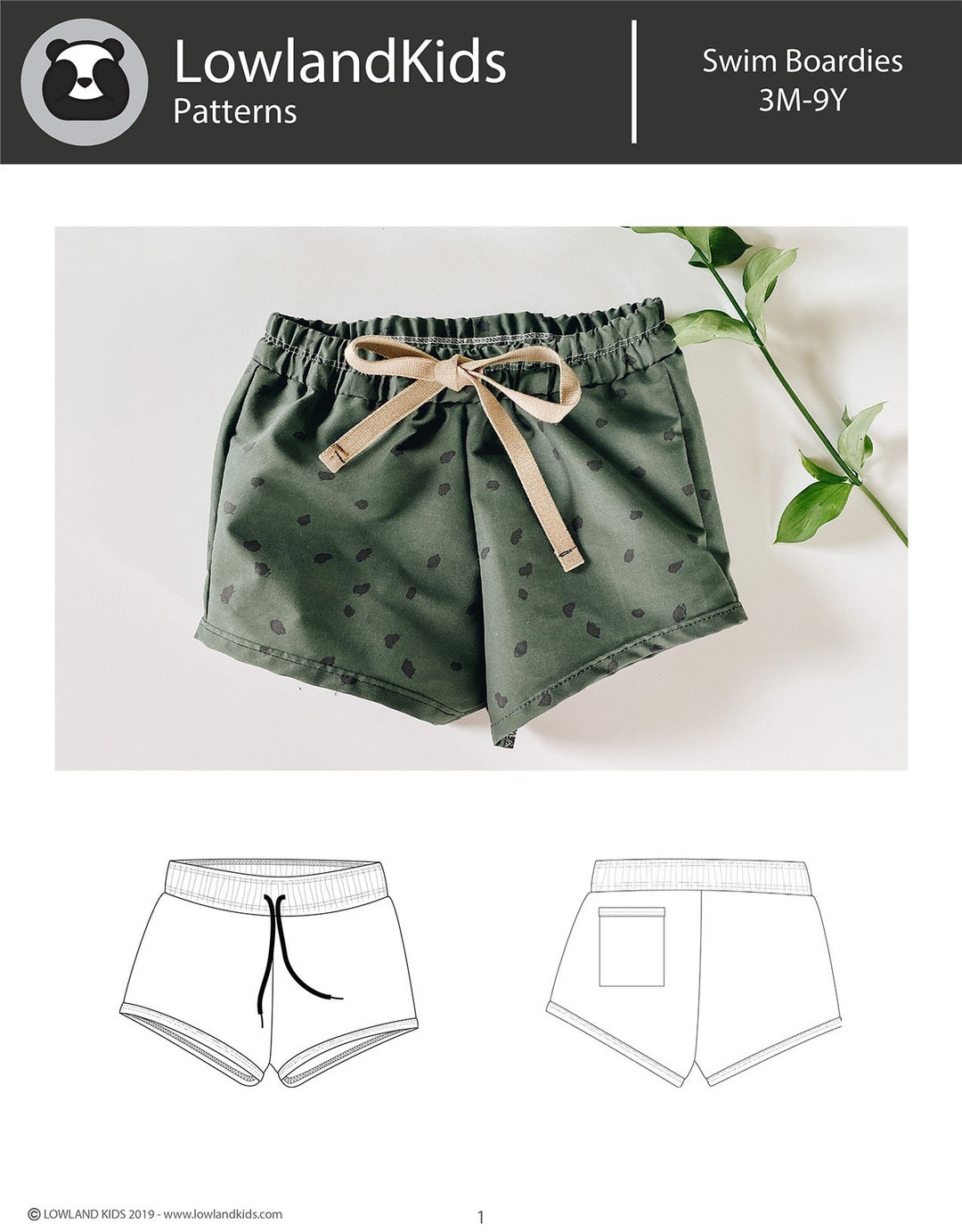 Swim Boardies - PDF Shorts Sewing Pattern - Etsy