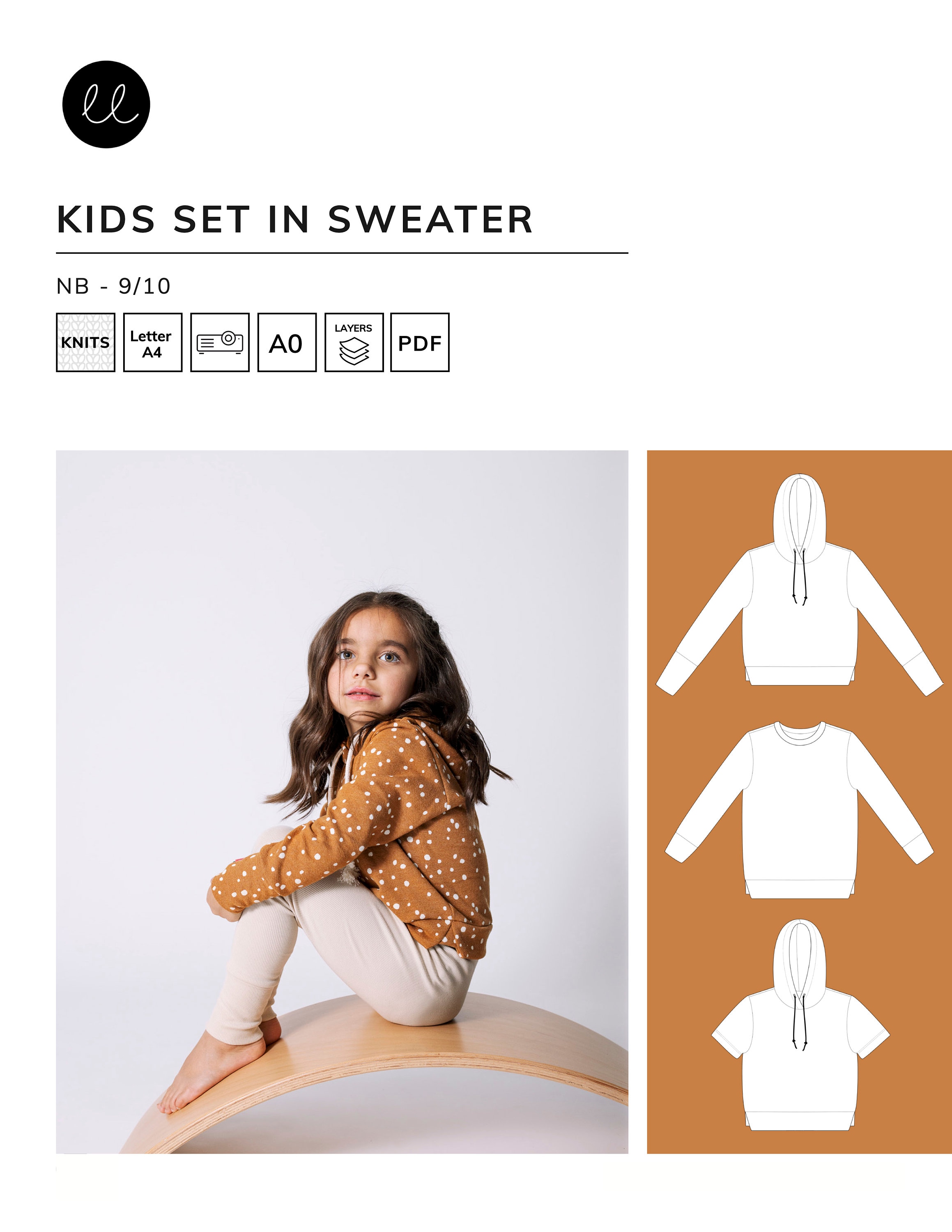 Kids Set in Sweater PDF Sewing Pattern - Etsy