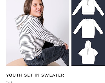 Kids Set in Sweater PDF Sewing Pattern - Etsy