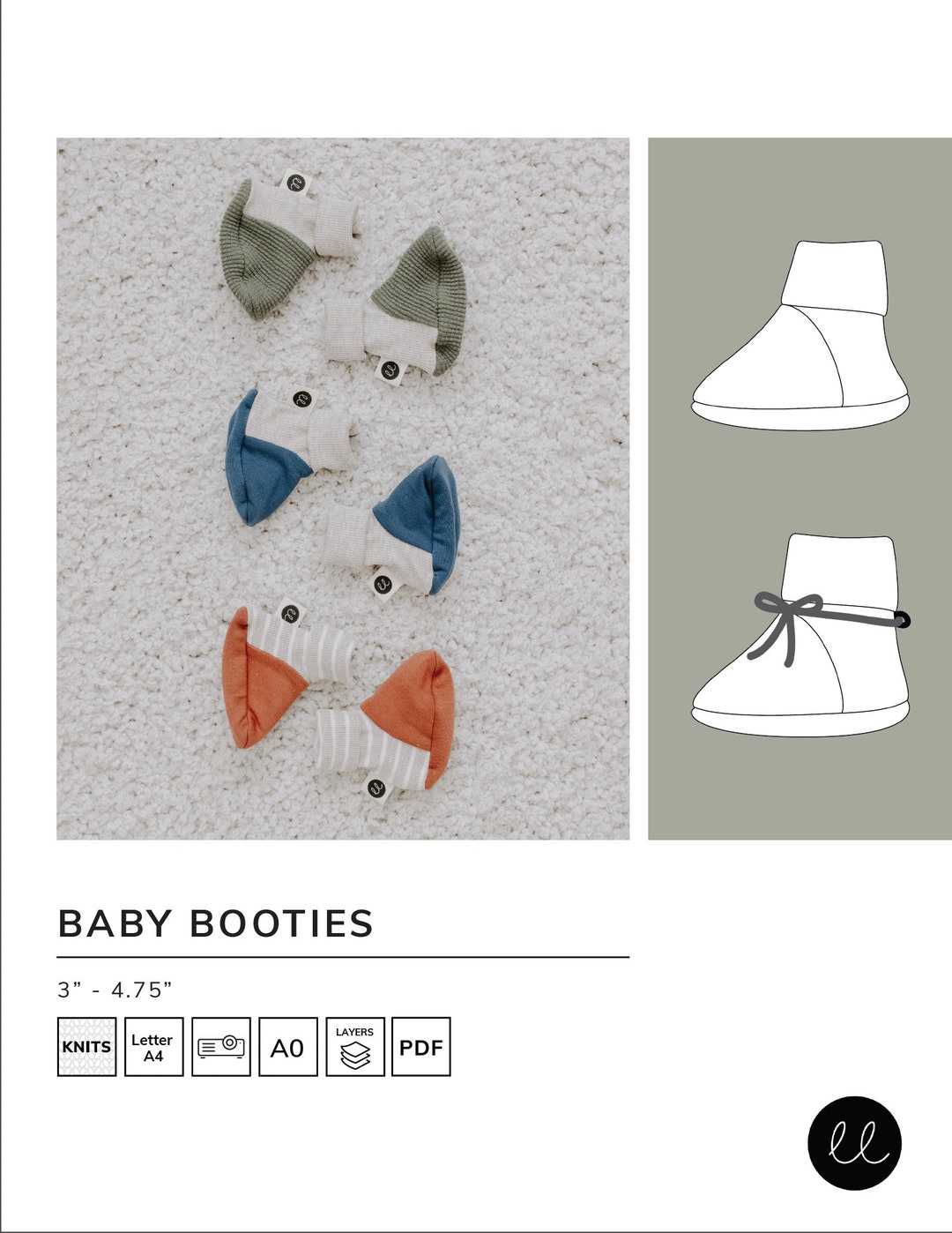 Baby Booties - PDF Sewing Pattern - Etsy