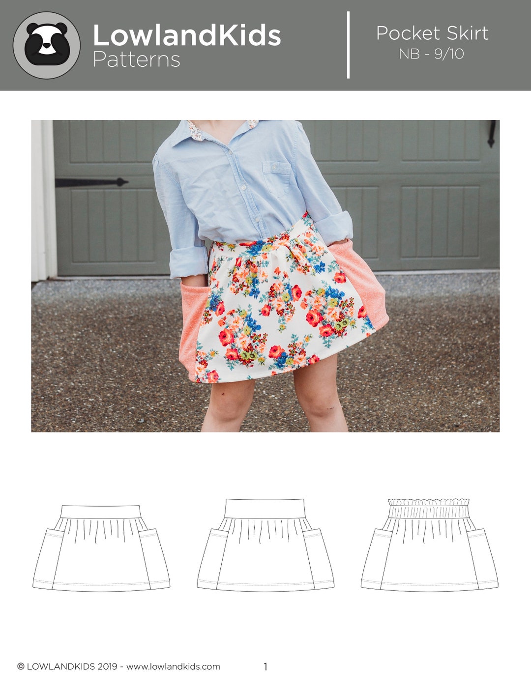 Pocket Skirt - PDF Sewing Pattern - Etsy