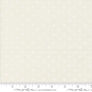 My Summer House by Bunny Hill Designs for Moda Fabrics Dottie Dot 3046-17 Cream White 1/2 Yard ...
