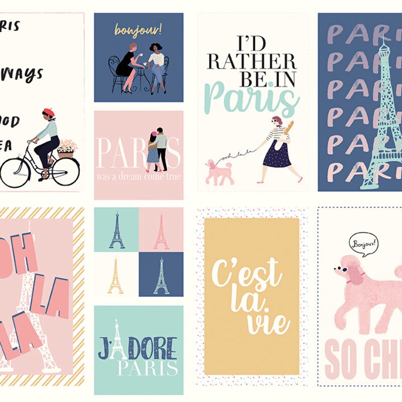 Paris Quilt Panel - Etsy