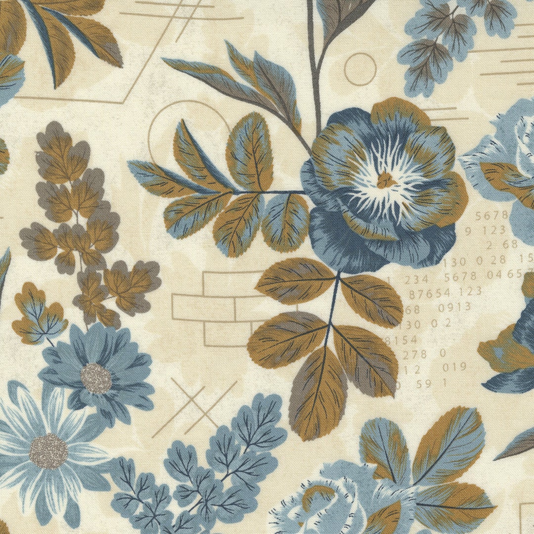 DECORUM by Basic Grey for Moda Fabrics - 30680-11 Grace Ecru - 1/2 Yard ...