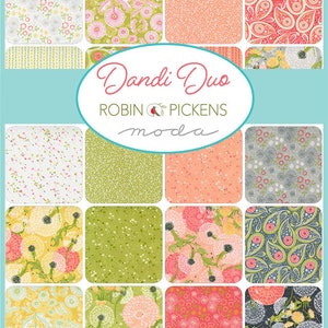 Dandi Duo by Robin Pickens for Moda Fabrics Thatched 48656-124 Greenery ...