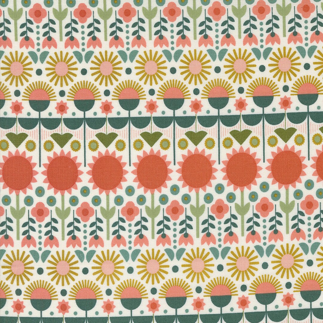 Imaginary Flowers by Gingiber for Moda Fabrics - Whit If 48383-11 Cloud ...