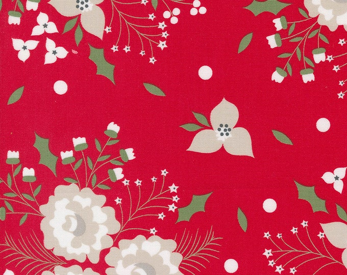 Starberry by Corey Yoder for Moda Fabrics - Holiday Rose 29180-12 Red ...
