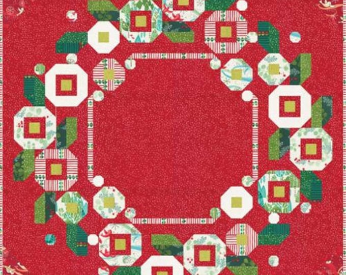 Little Posy Wreath Quilt Kit Using Winterly by Robin Pickens of Moda ...