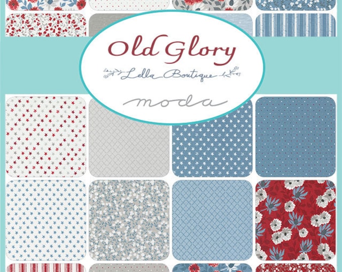 Half Yard Bundle Old Glory by Lella Boutique for Moda Fabrics 27 ...