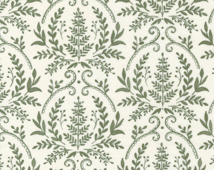 HAPPINESS BLOOMS by Deb Strain for Moda Fabrics Ferns Foliage Damask ...