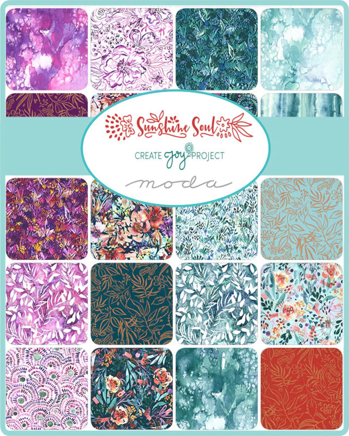 SUNSHINE SOUL by Create Joy Project for Moda Fabrics | Etsy