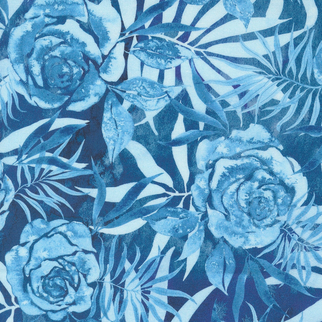 Coming up Roses by Create Joy Project for Moda Fabrics - Prussian Rose ...