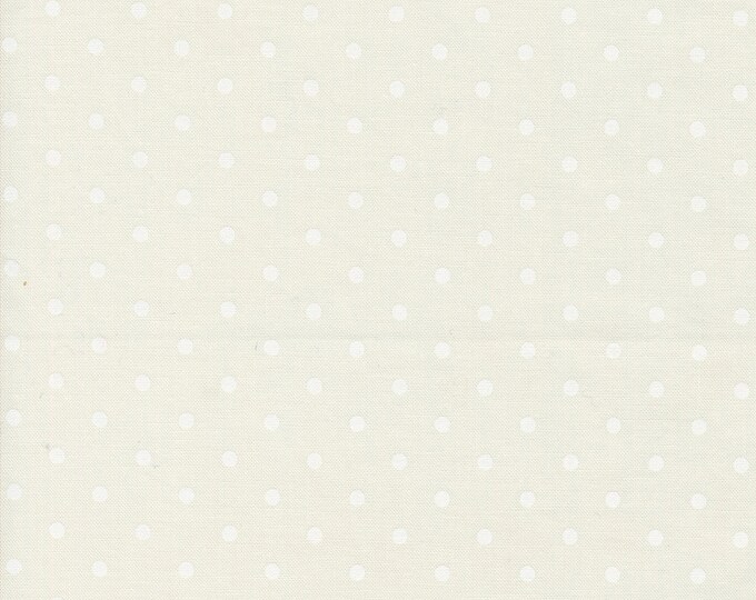 My Summer House by Bunny Hill Designs for Moda Fabrics - Dottie Dot 3046-17 Cream White - 1/2 ...