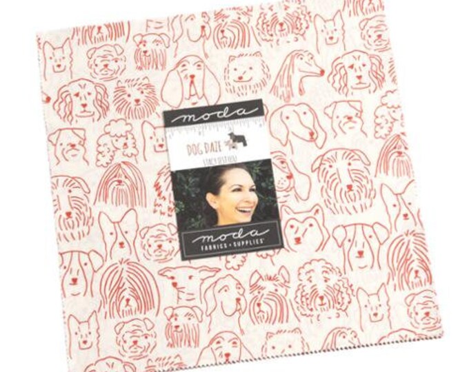 10" Layer Cake Dog Daze by Stacy Iest Hsu for Moda- 42 Fabrics - Etsy