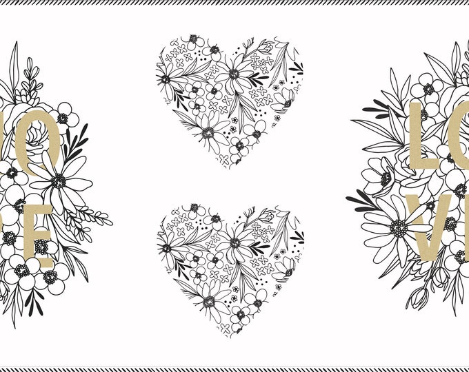 GILDED Panel by Alli K Design for Moda Fabrics - 11537-11M Metallic ...