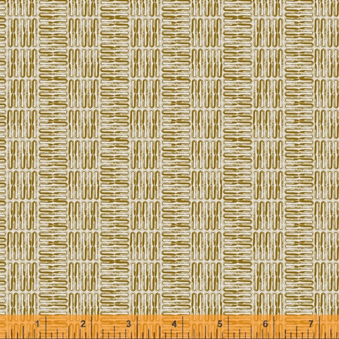 LEAF by Dale Allen-rowse for Windham Fabrics - 52355-7 Flow Gold - 1/2 ...